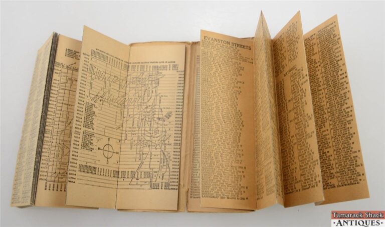 Advertising Collapsible Chicago Street Guide Viking Rotary Pump Company ...
