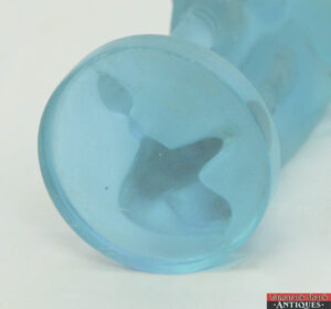 Colonial Man Bowing Figurine Paperweight Baby Blue Matte Satin Frosted ...