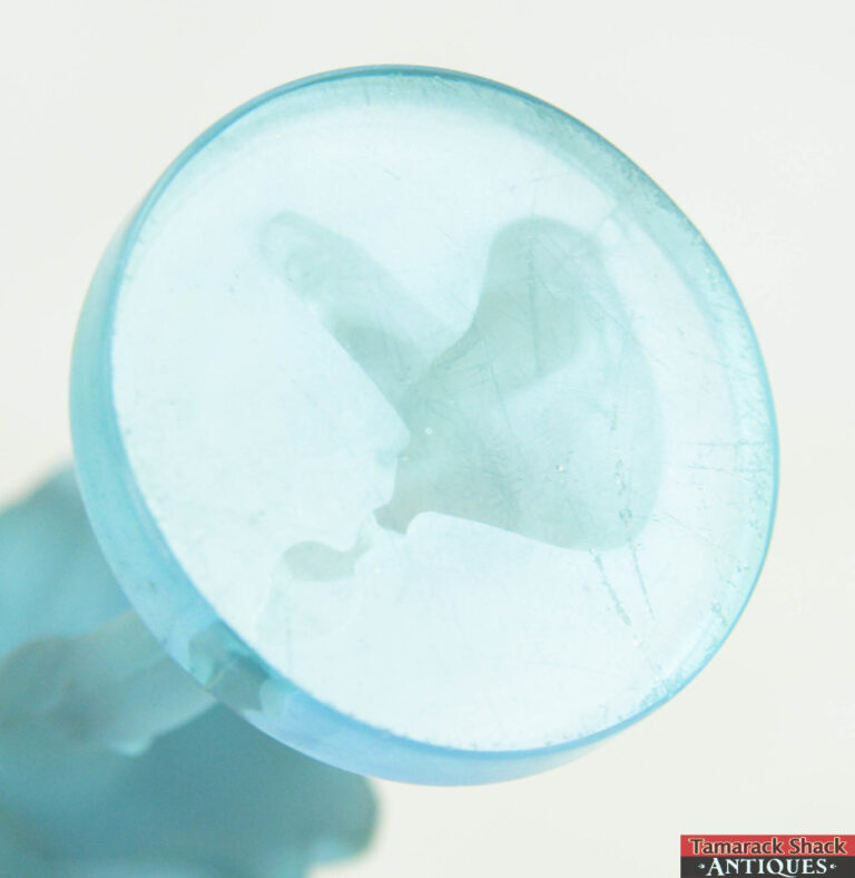 Colonial Man Bowing Figurine Paperweight Baby Blue Matte Satin Frosted ...