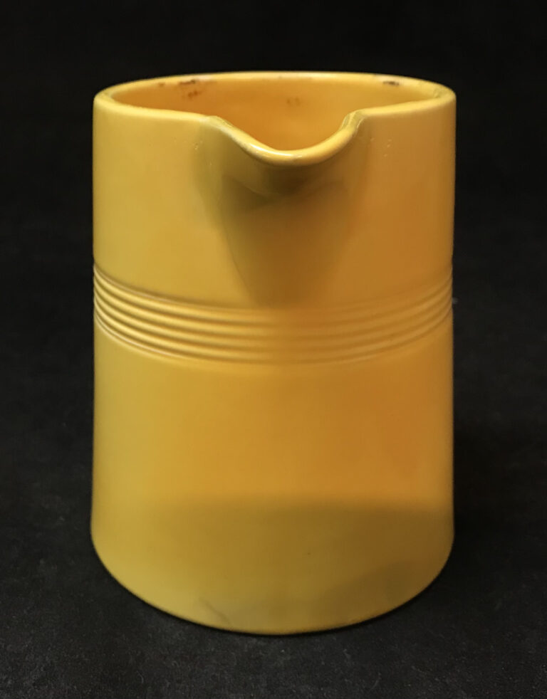 Sunshine Yellow Harlequin Pottery 22oz Milk Jug Pitcher | Flower Vase ...