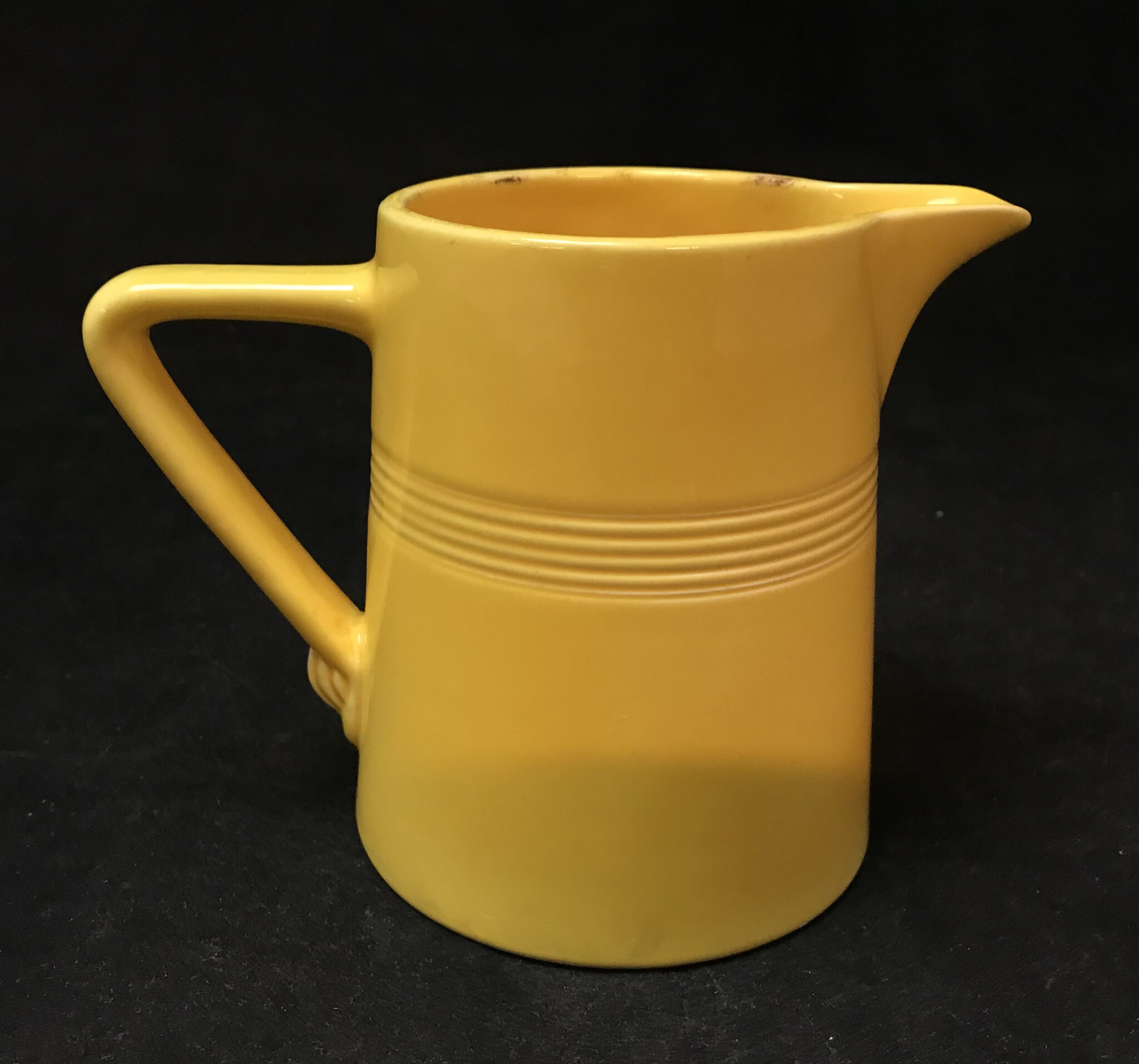 Sunshine Yellow Harlequin Pottery 22oz Milk Jug Pitcher | Flower Vase ...