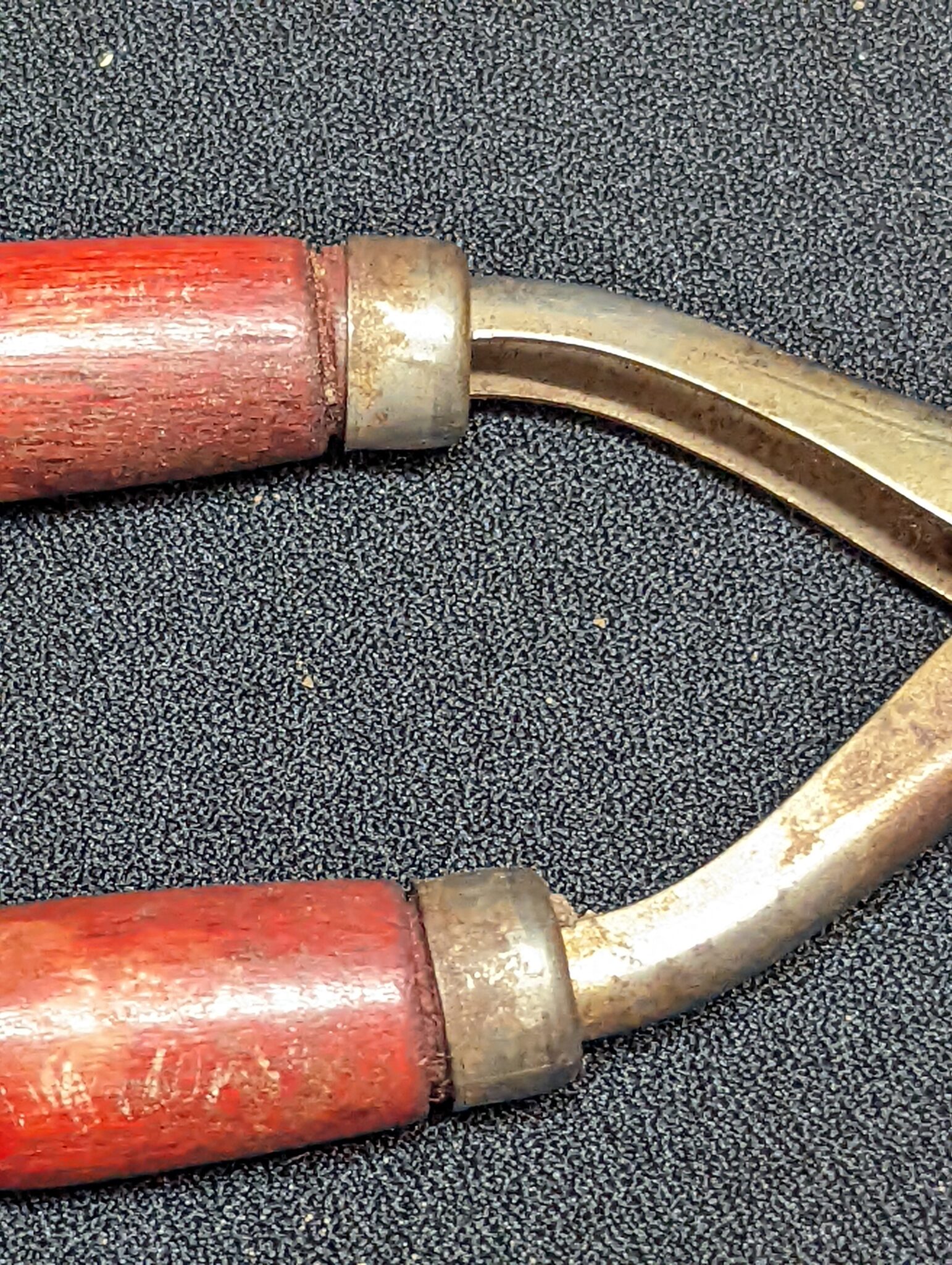 Antique Hair or Mustache Curling Iron | Turned Wooden Handles | 23993 ...