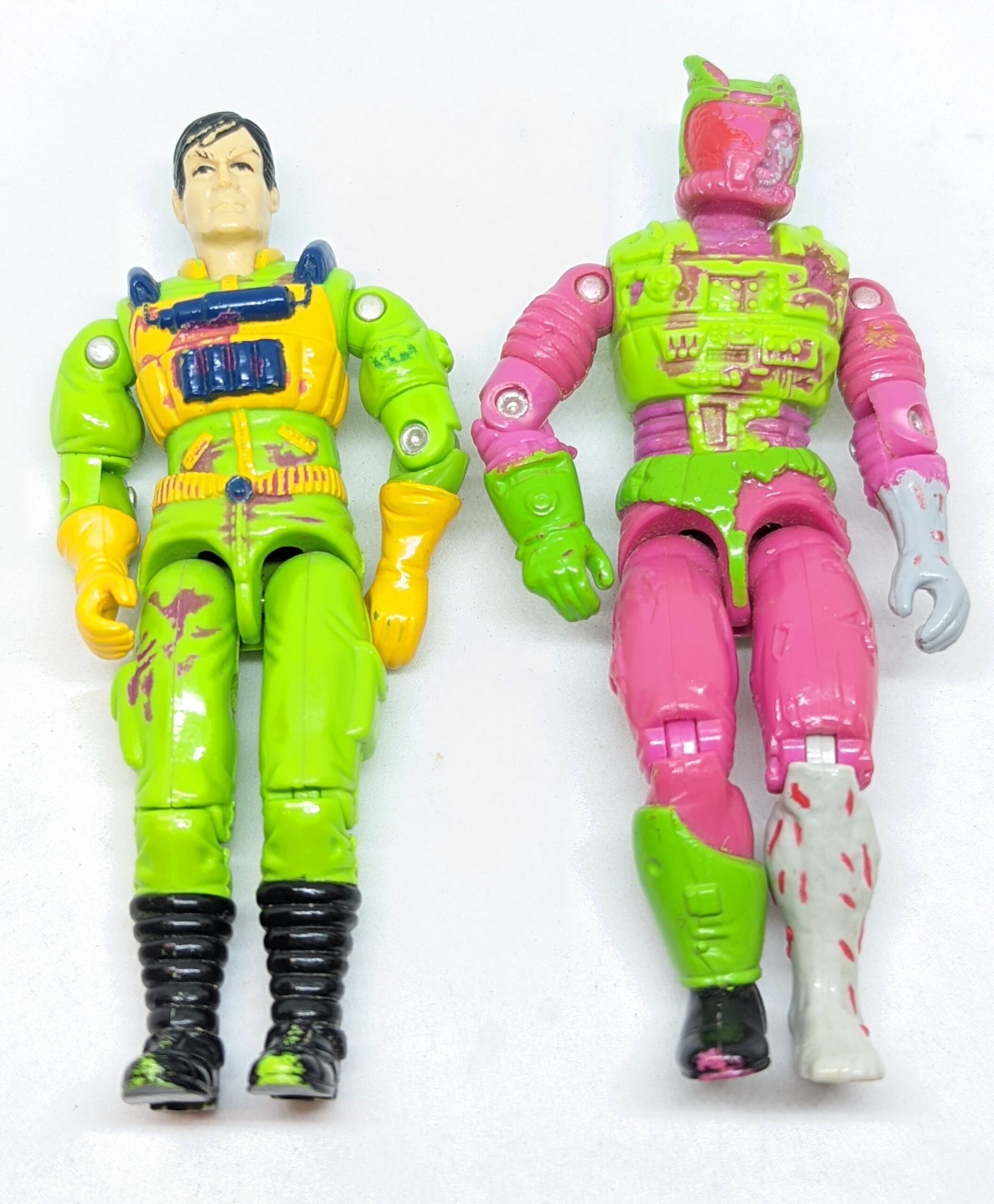 Set of 4 Action Figures | GI Joe | Rapid Fire | Tox Zombie | Flint Eco ...