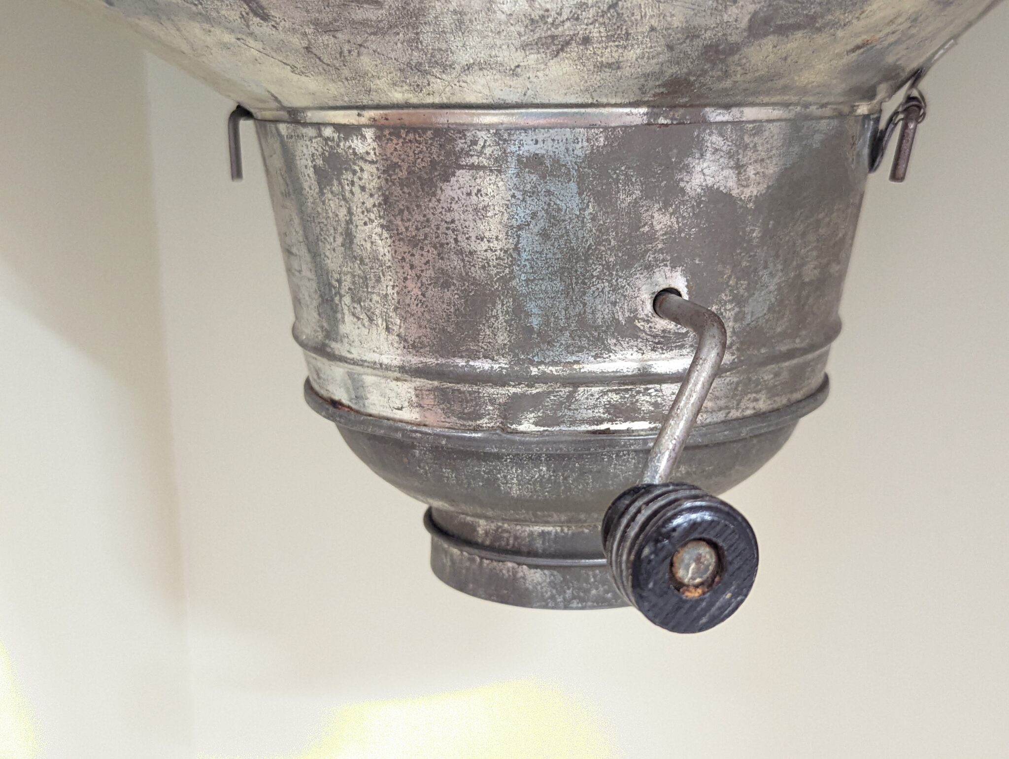 Oak Hoosier Cabinet with Green Slag Glass | Complete | 1920s | Flour ...