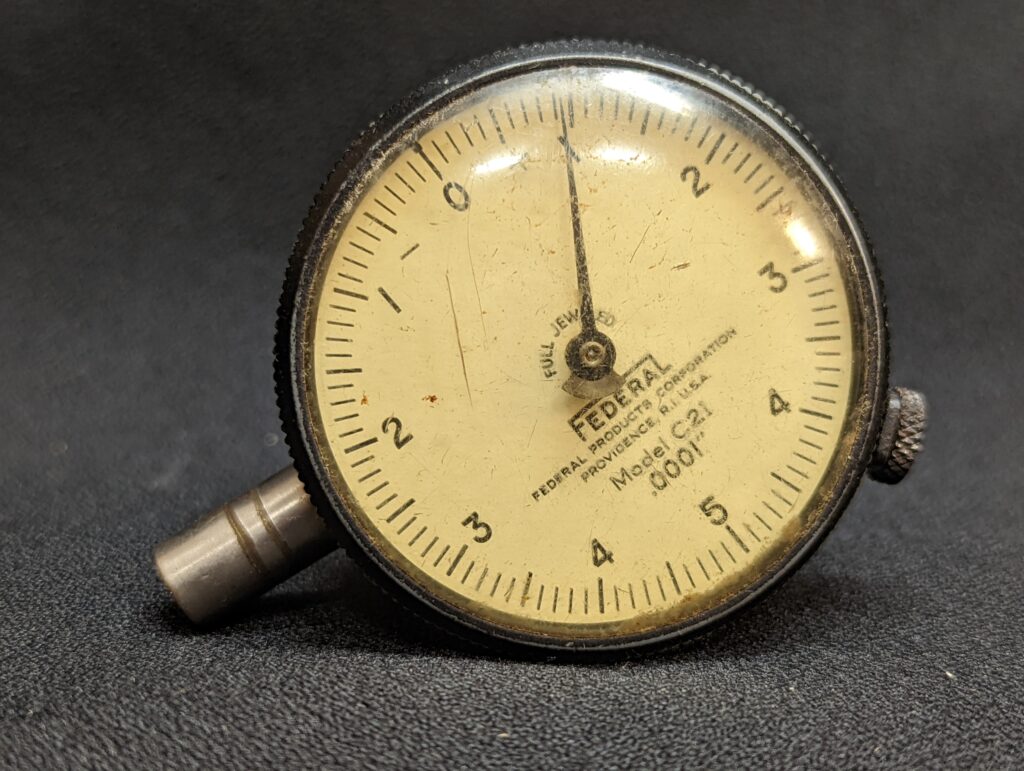 Federal C21 Dial Thickness Indicator Vintage | Full Jeweled | 1/1,0000 ...