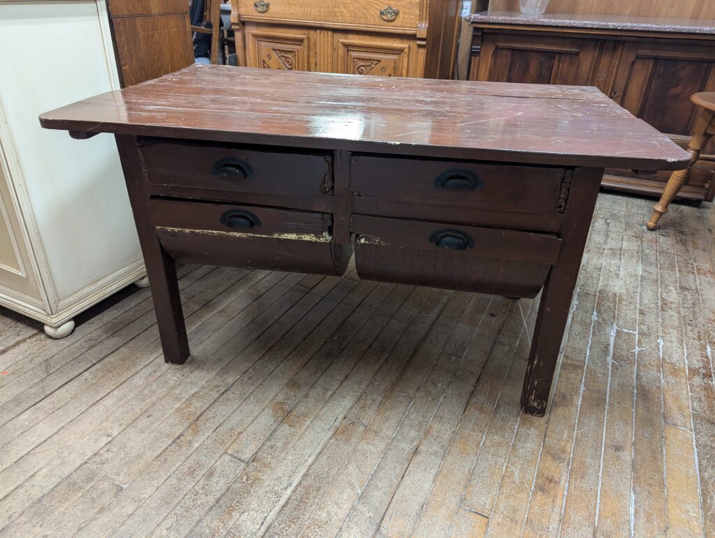 Antique Baker’s Table | Kitchen | Primitive | Farmhouse | Display ...