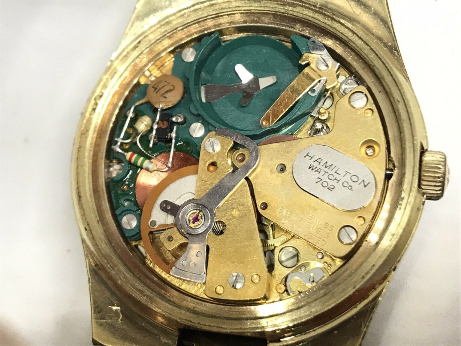 Hamilton Electronic 702 Gold Plate Wrist Watch, Orig. Mayan Calendar ...