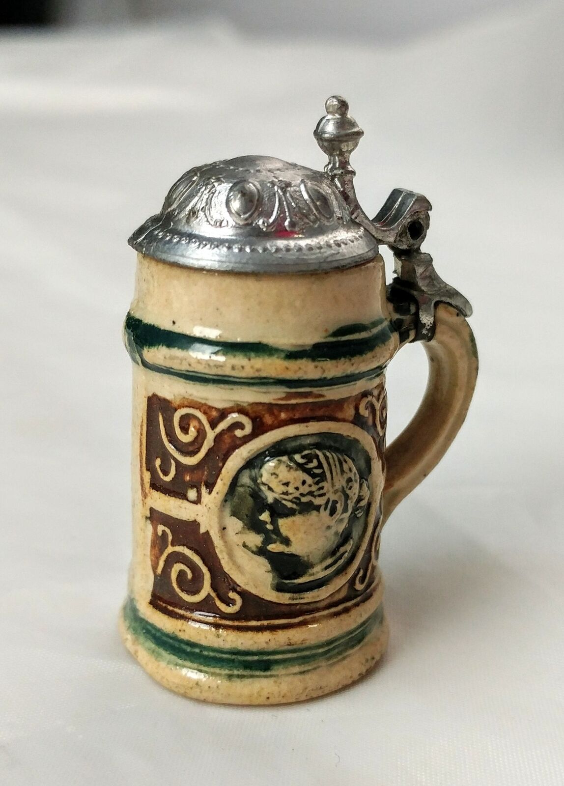 7 Piece Vintage Mini Steins Two Pouring Very Unusual HTF, Metal German ...