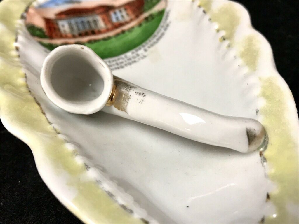 Antique German Pipe Souvenir Ashtray from New Consistory Temple | ref ...