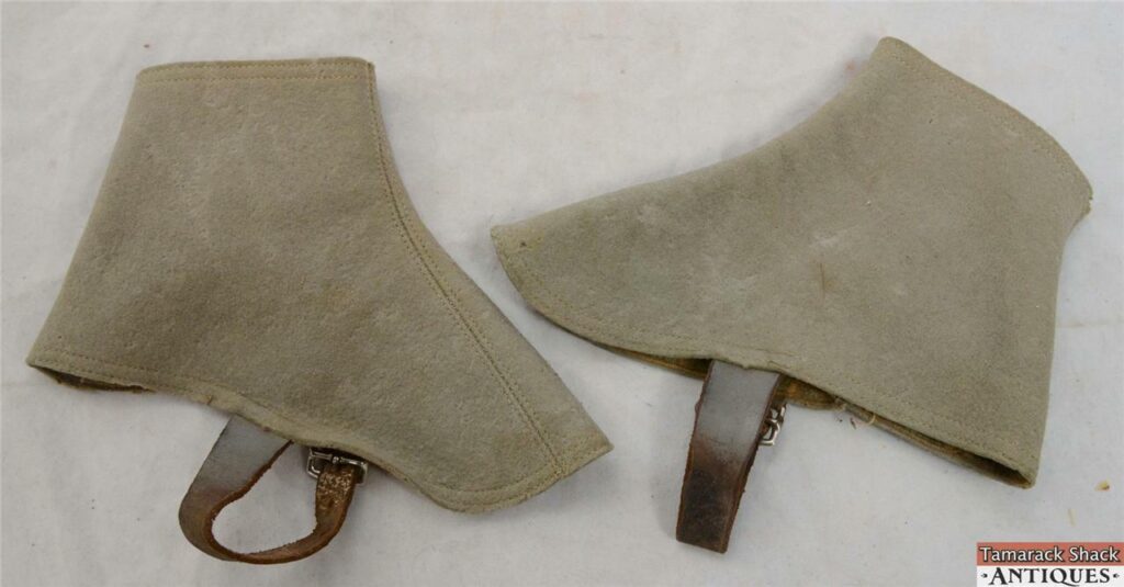 LOT 7 PAIRS Genuine Wool Felt Military SPATS Great for Reenactments ...