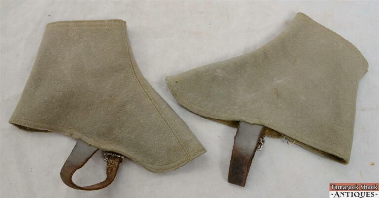 LOT 7 PAIRS Genuine Wool Felt Military SPATS Great for Reenactments ...