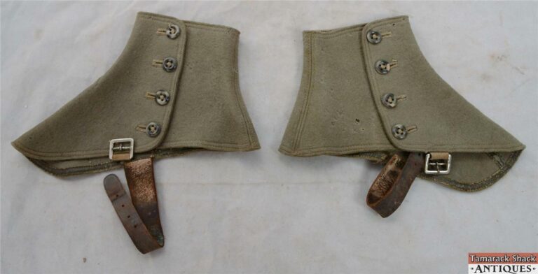 LOT 7 PAIRS Genuine Wool Felt Military SPATS Great for Reenactments ...