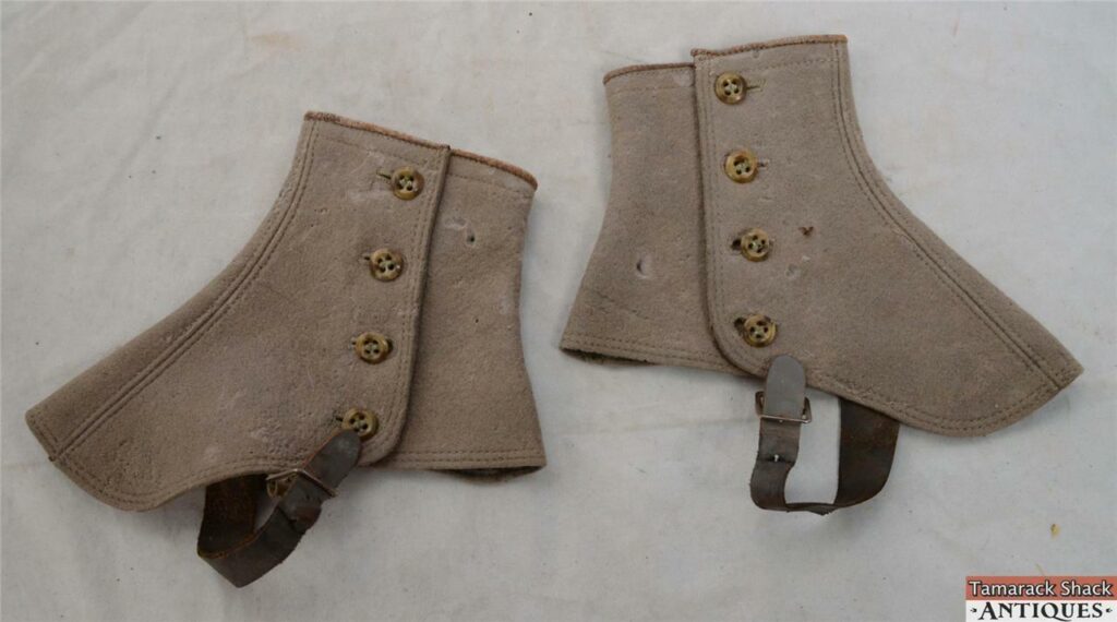LOT 7 PAIRS Genuine Wool Felt Military SPATS Great for Reenactments ...
