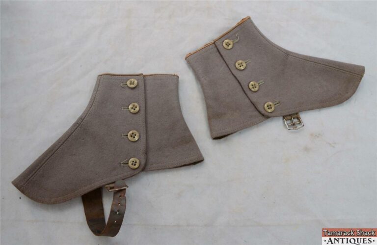LOT 7 PAIRS Genuine Wool Felt Military SPATS Great for Reenactments ...