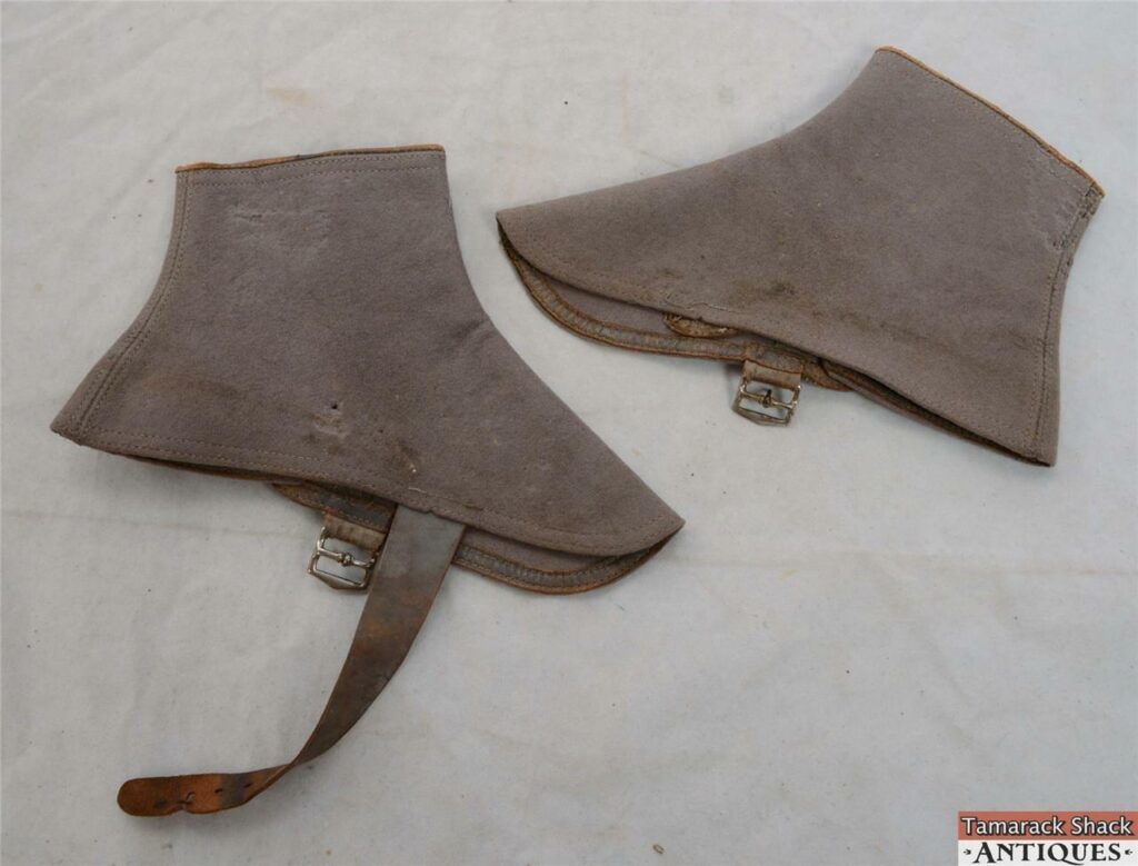 LOT 7 PAIRS Genuine Wool Felt Military SPATS Great for Reenactments ...