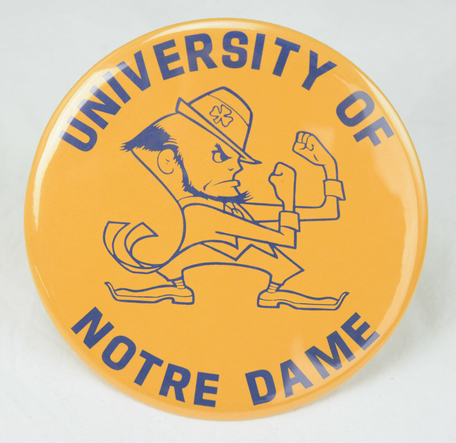 Large Vintage College University of Notre Dame Pin-Back Stand Display ...
