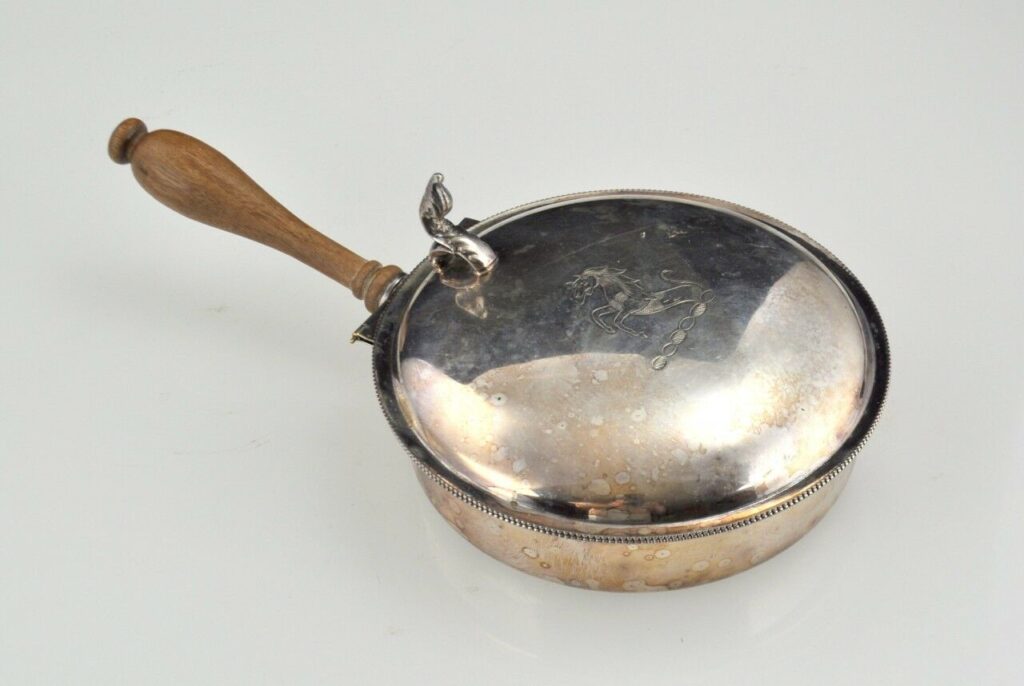 VTG Silver Plate on Copper Silent Butler Ashtray EPC with Waterhorse ...