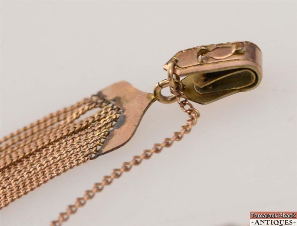 Vintage Gold Filled Pocket Watch Clip Chain Multi Strand Signet Fob 5 3 ...