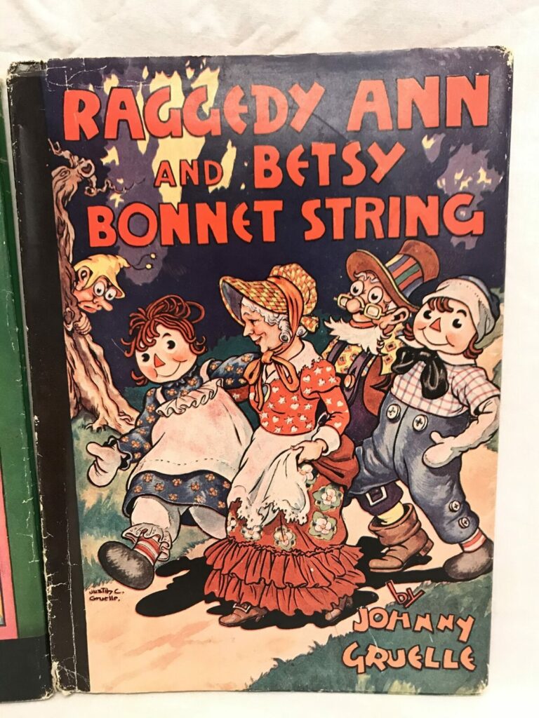 Vintage Raggedy Andy Stories, Raggedy Ann & Betsy Bonnet Hardcover ...