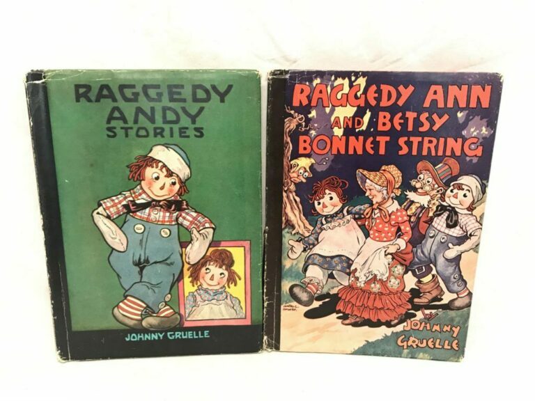 Vintage Raggedy Andy Stories, Raggedy Ann & Betsy Bonnet Hardcover ...