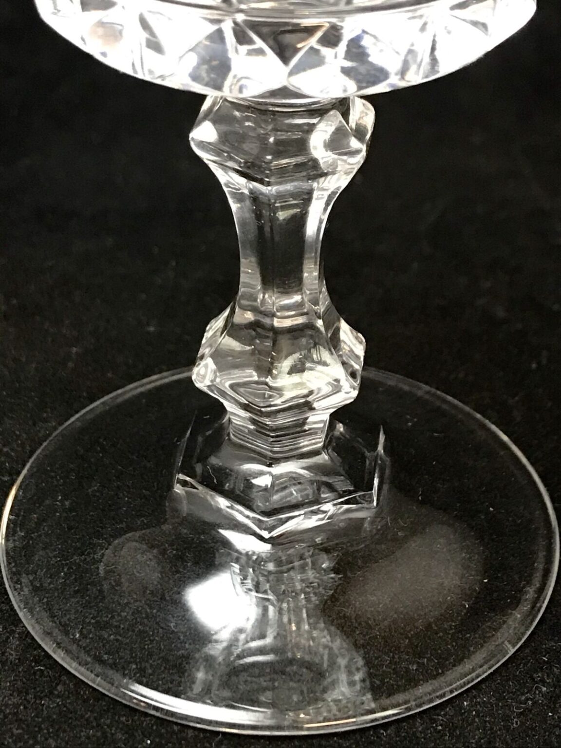 5 W.M. Dalton Verite French Lead Crystal Studded Wine Stemware Glasses ...