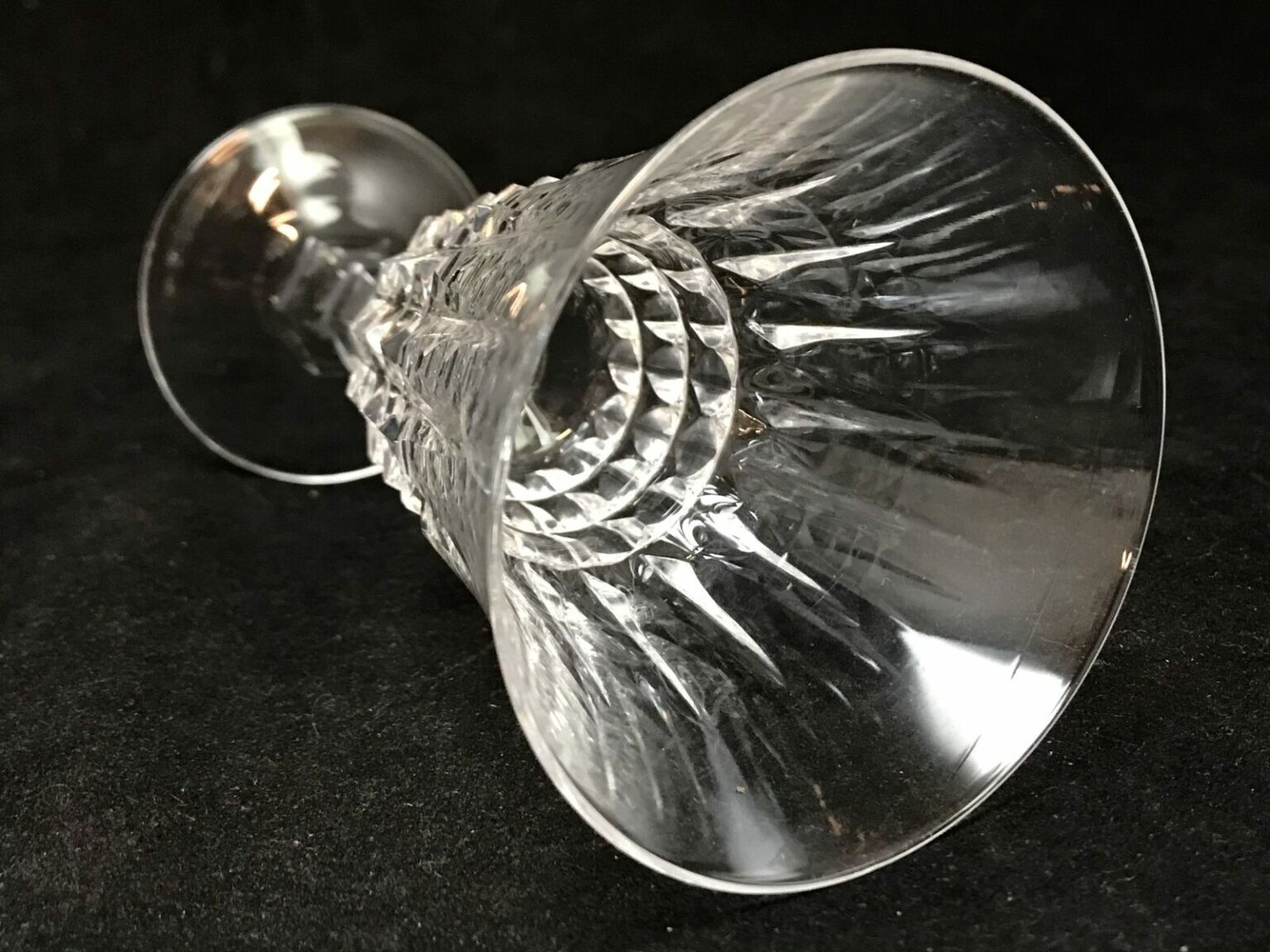 5 W.M. Dalton Verite French Lead Crystal Studded Wine Stemware Glasses ...