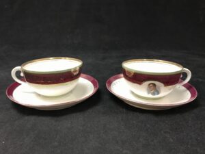 Antique 19th c. French Napoleon Gilded Porcelain Tea Set, 10pcs |ref ...
