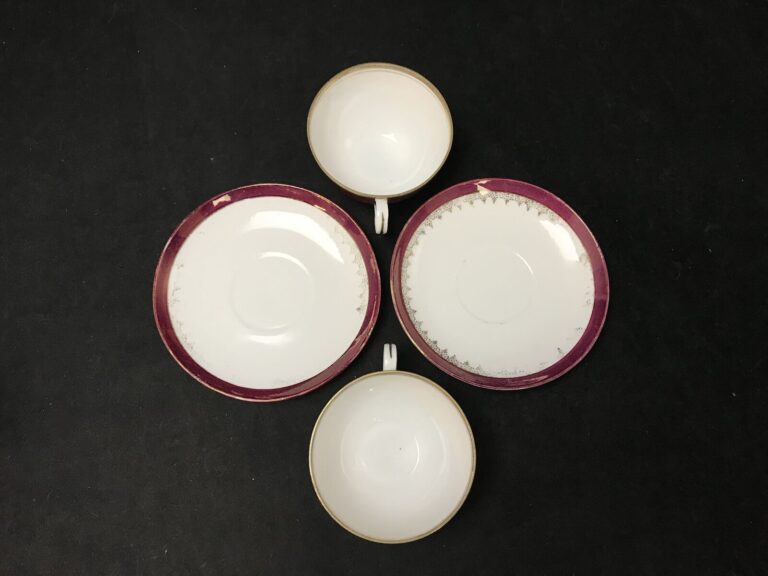 Antique 19th c. French Napoleon Gilded Porcelain Tea Set, 10pcs |ref ...