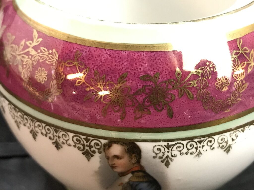 Antique 19th c. French Napoleon Gilded Porcelain Tea Set, 10pcs |ref ...