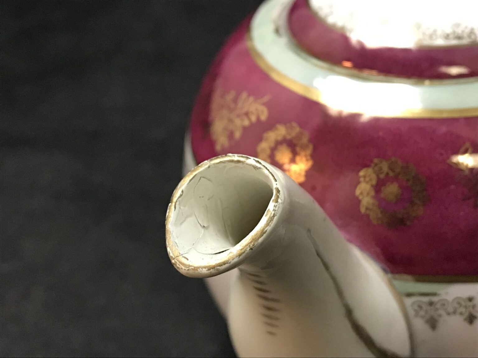 Antique 19th c. French Napoleon Gilded Porcelain Tea Set, 10pcs |ref ...