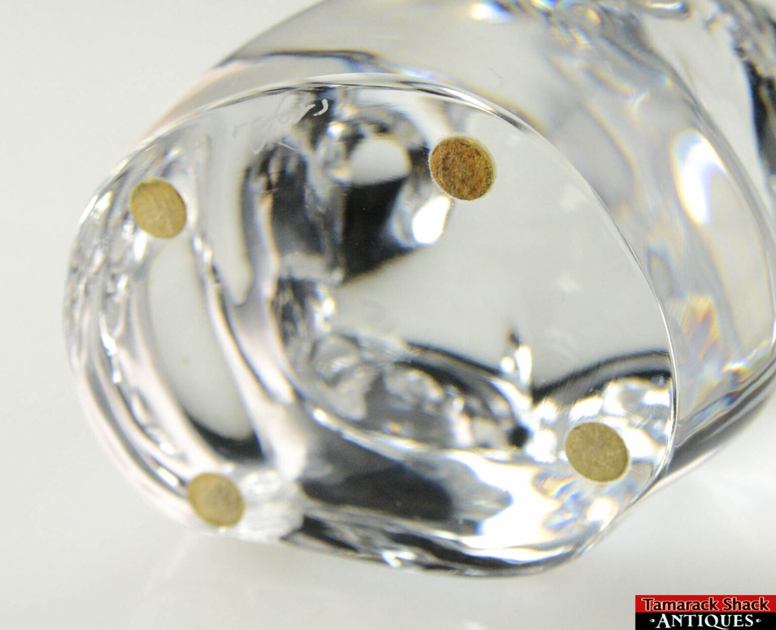 Orrefors Sweden Large Owl Clear Crystal Glass Figural Art Paper Weight ...