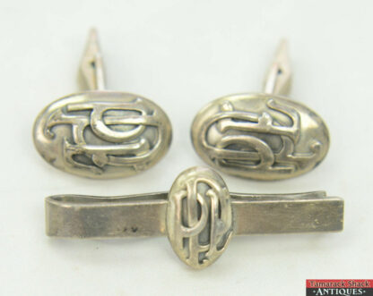 Vintage Kalo Hand Wrought Sterling Monogrammed "PPE" Cuff Links Money ...