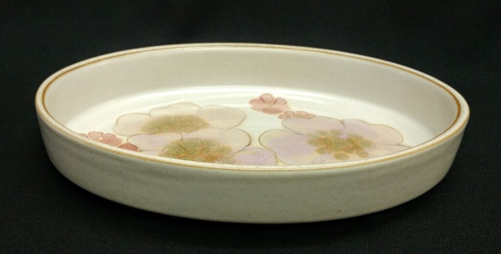 Denby Stoneware 10.25" Oval Baker Baking Dish Gypsy Pattern Lavender ...