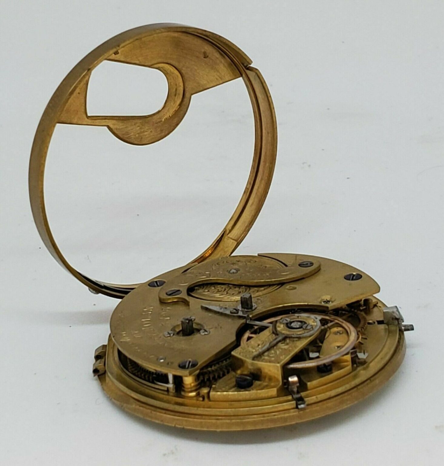 Henry Nolan Detached Lever Fusee Pocket Watch Movement Thin | 43mm Runs ...