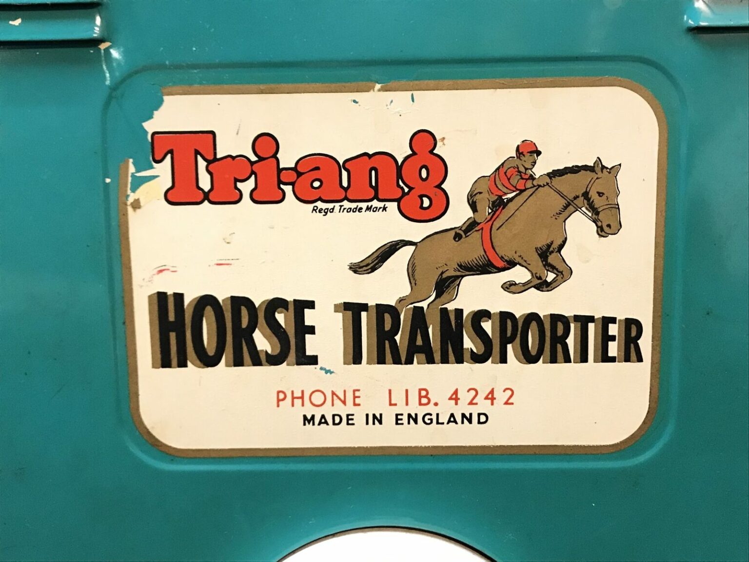 Tri-ang Horse Transporter Truck/Lorry, Ca.1960, 18.5" Size, Nice Shape ...