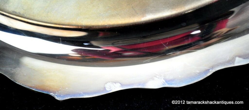 VTG Crescent 4898 RF Silverplate Hollowware 14" Footed Shell Edge ...