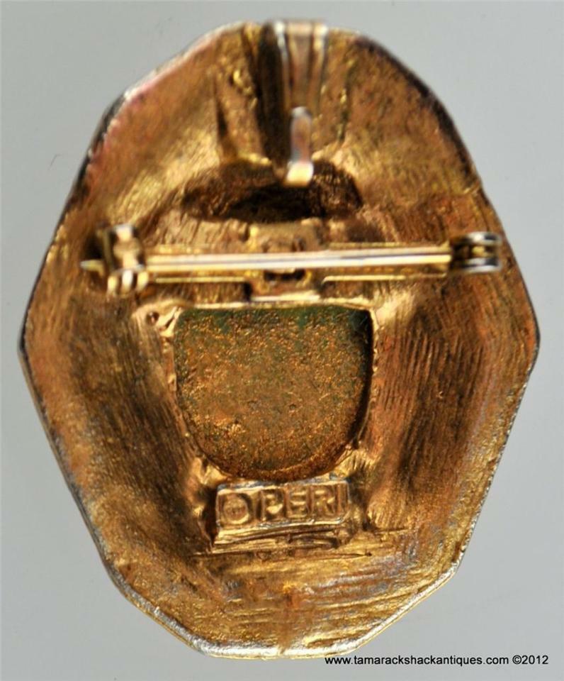 Vintage Operi Florenza Cameo Pendants/Pins Clip Earrings & Set Jewelry ...