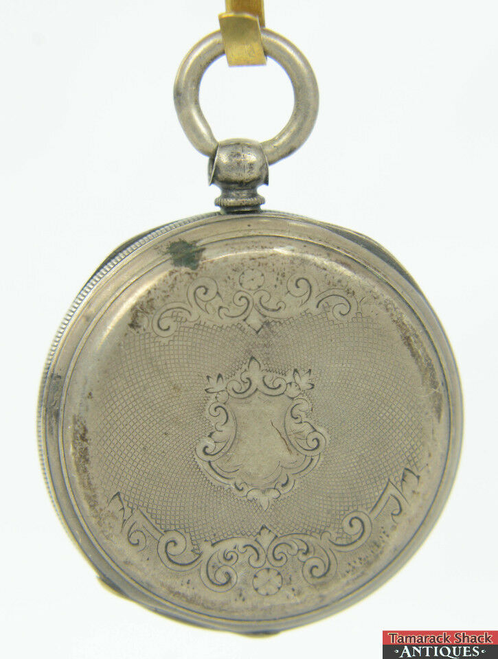 ATQ Silver Swiss G.Juvet Geneva KW/KS Pocket Watch 4 Repair Glass ...