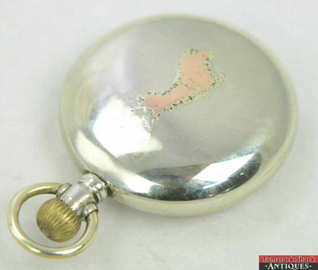 Antique 18s Philadelphia Silverode Glass Crystal GF Stag Heavy Pocket ...