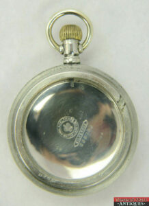 Antique 18s Philadelphia Silverode Glass Crystal GF Stag Heavy Pocket ...