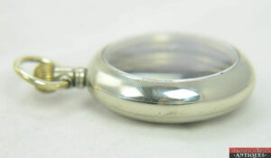 Antique 18s Philadelphia Silverode Glass Crystal GF Stag Heavy Pocket ...