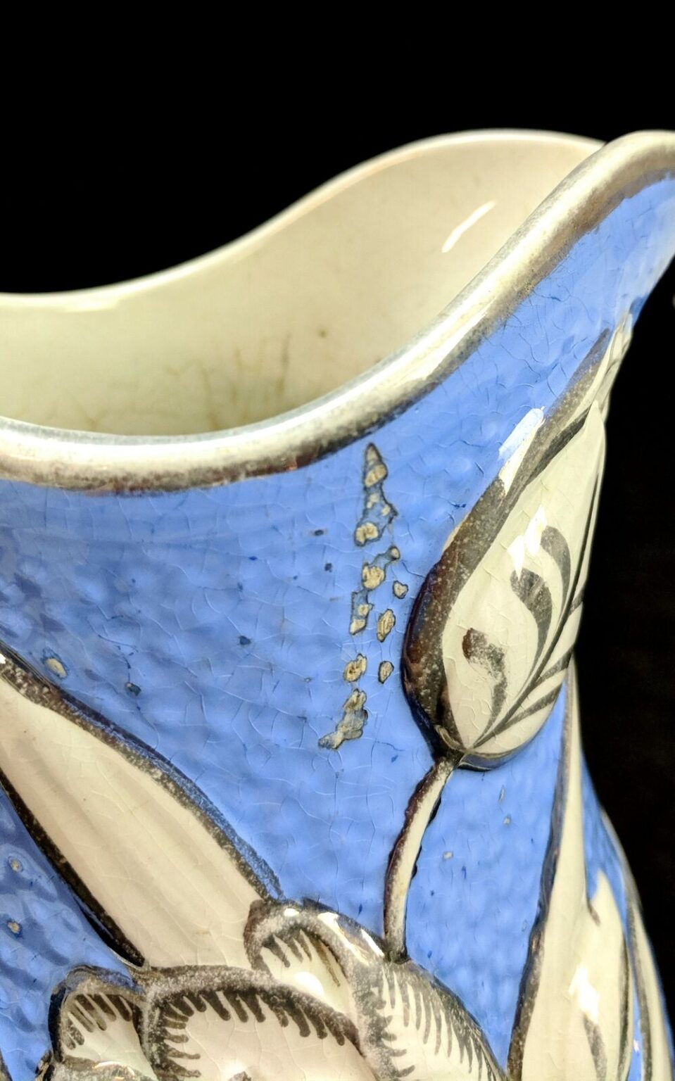 Antique James Dudson Tulip Pitcher Ceramic Hanley England c1860 Sky ...