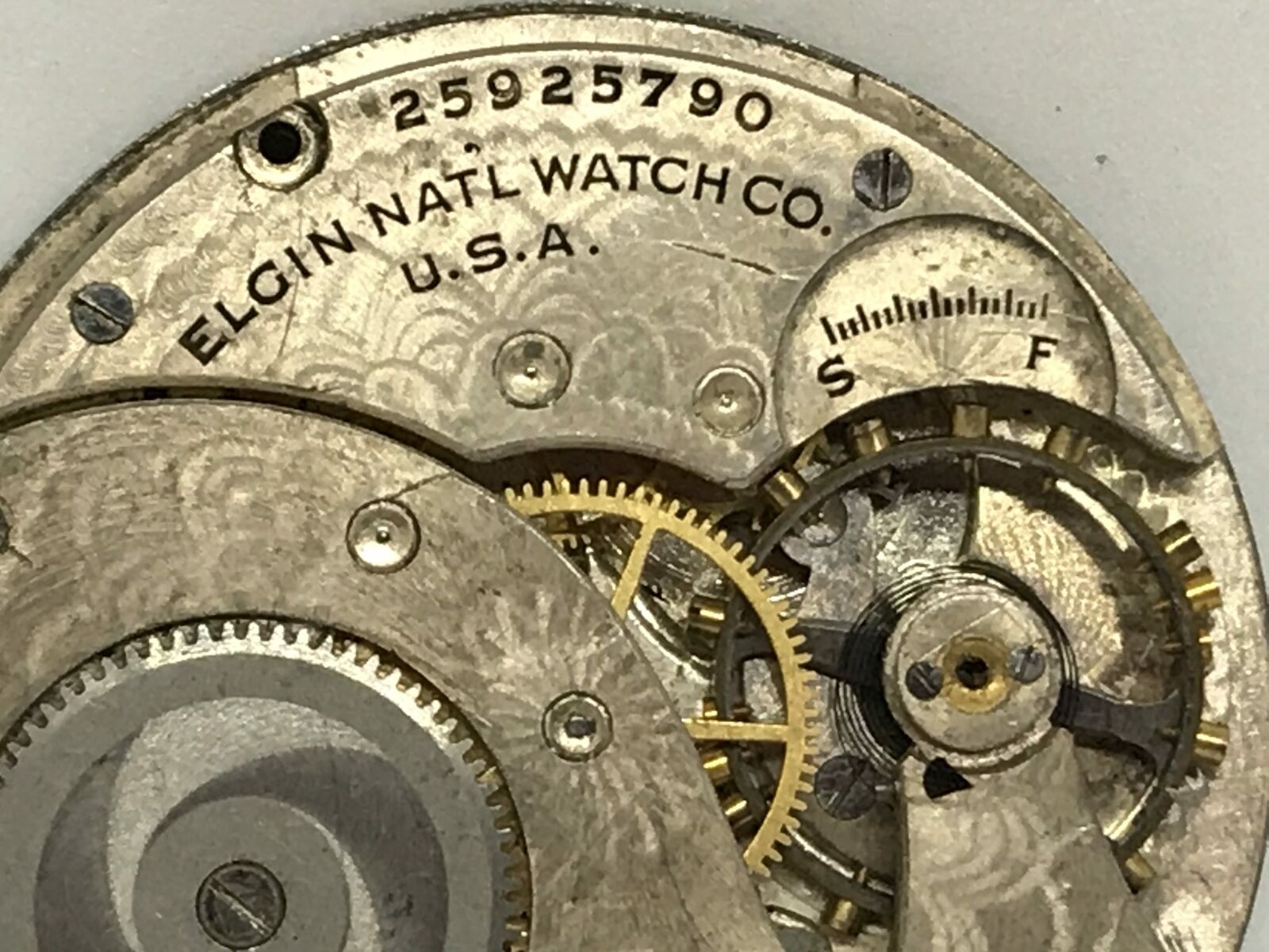 Elgin 12s Model 3 Pocket Watch Movement & Dial for Parts/Repair | 23325 ...