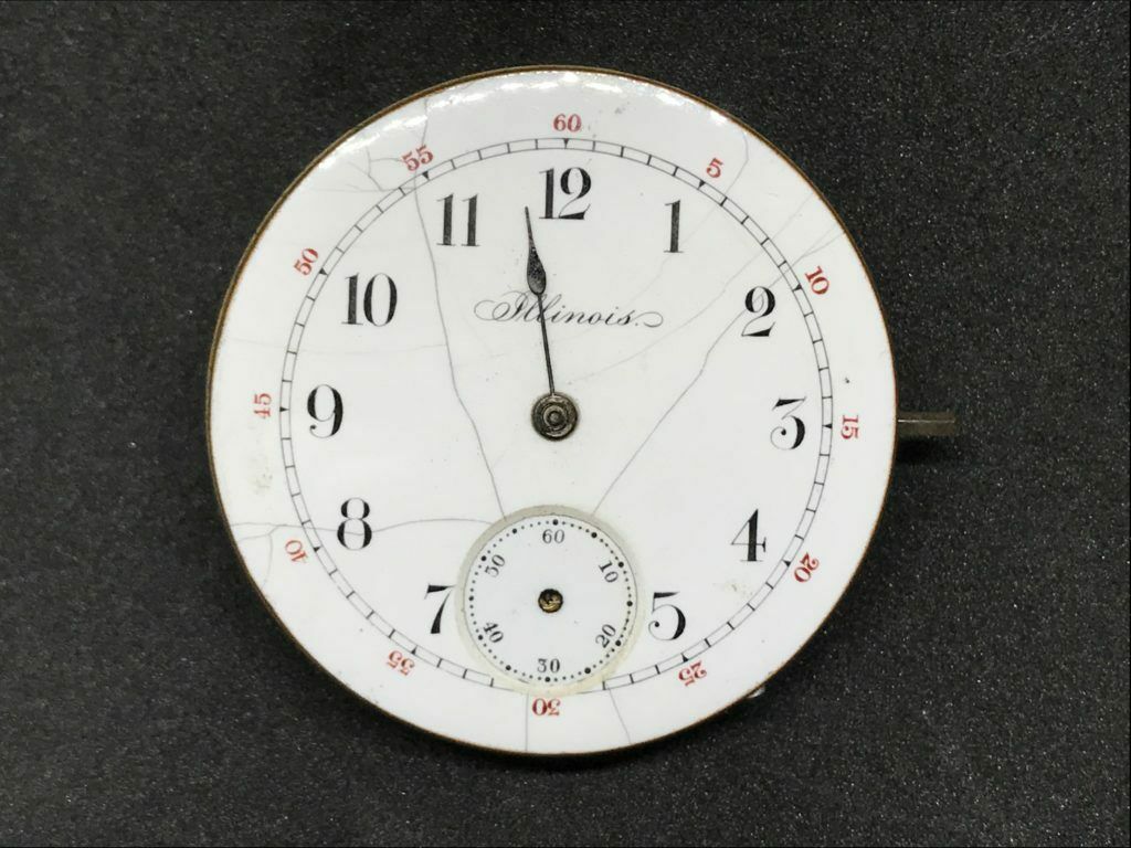 Illinois 8s Pocket Watch Movement for Parts/Repair, 11j, Mod.2, Ca ...