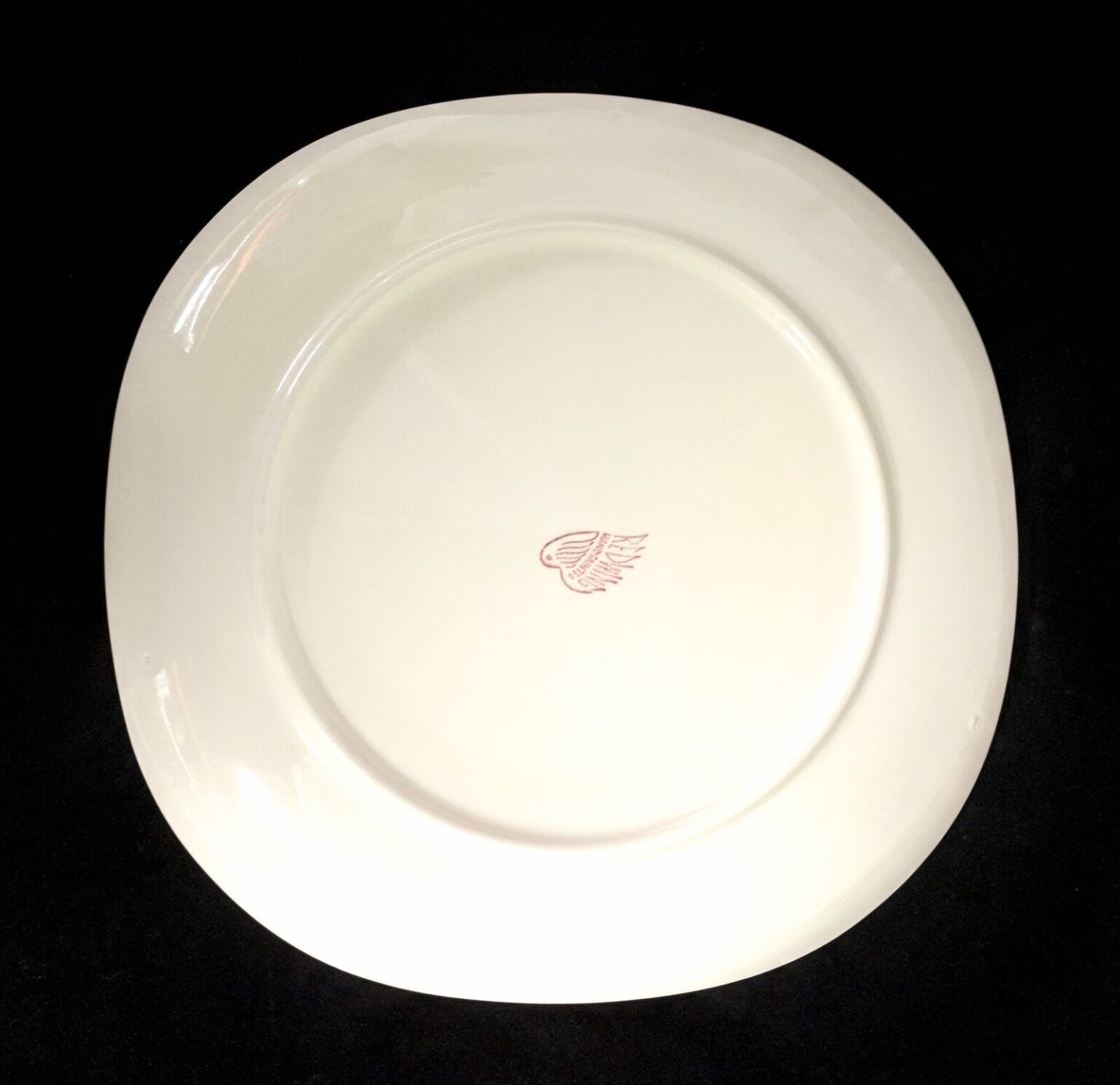 Vintage Red Wing Hand Painted Yellow Chrysanthemum Square Serving ...