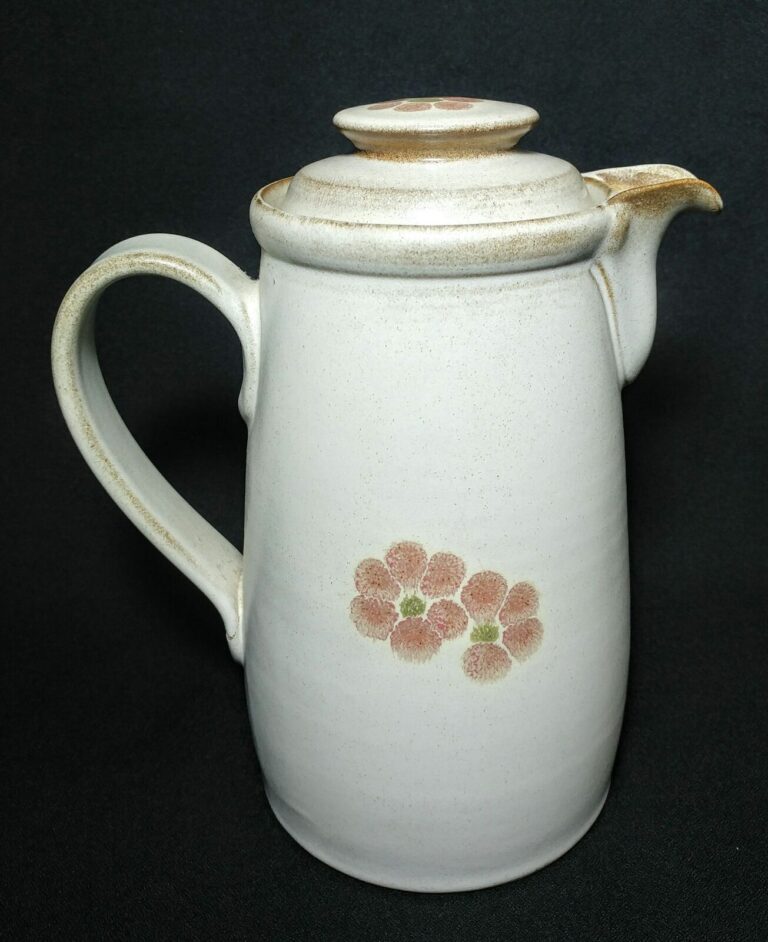 Denby Pottery Gypsy Pattern 9.5" Coffee Pot w/Lid Handcrafted England ...