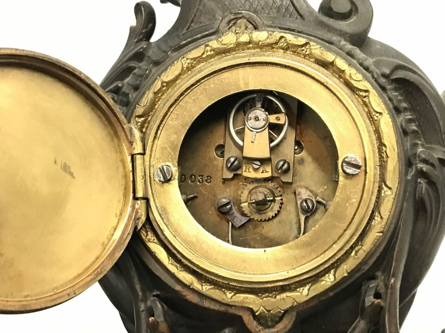 Exquisite Antique Victorian-Era Baroque Cast Bronze Cherub Clock ...