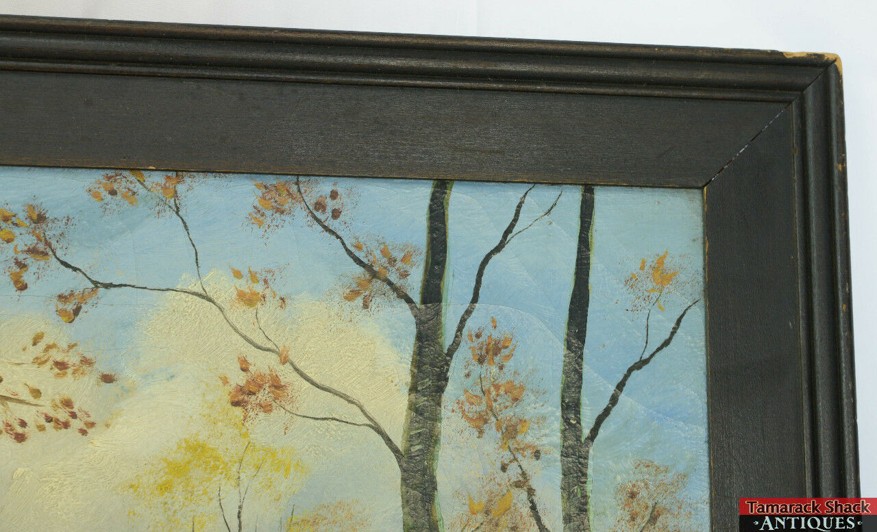 ORIGINAL Oil Painting Framed Summer Valley Countryside Artist Signed ...