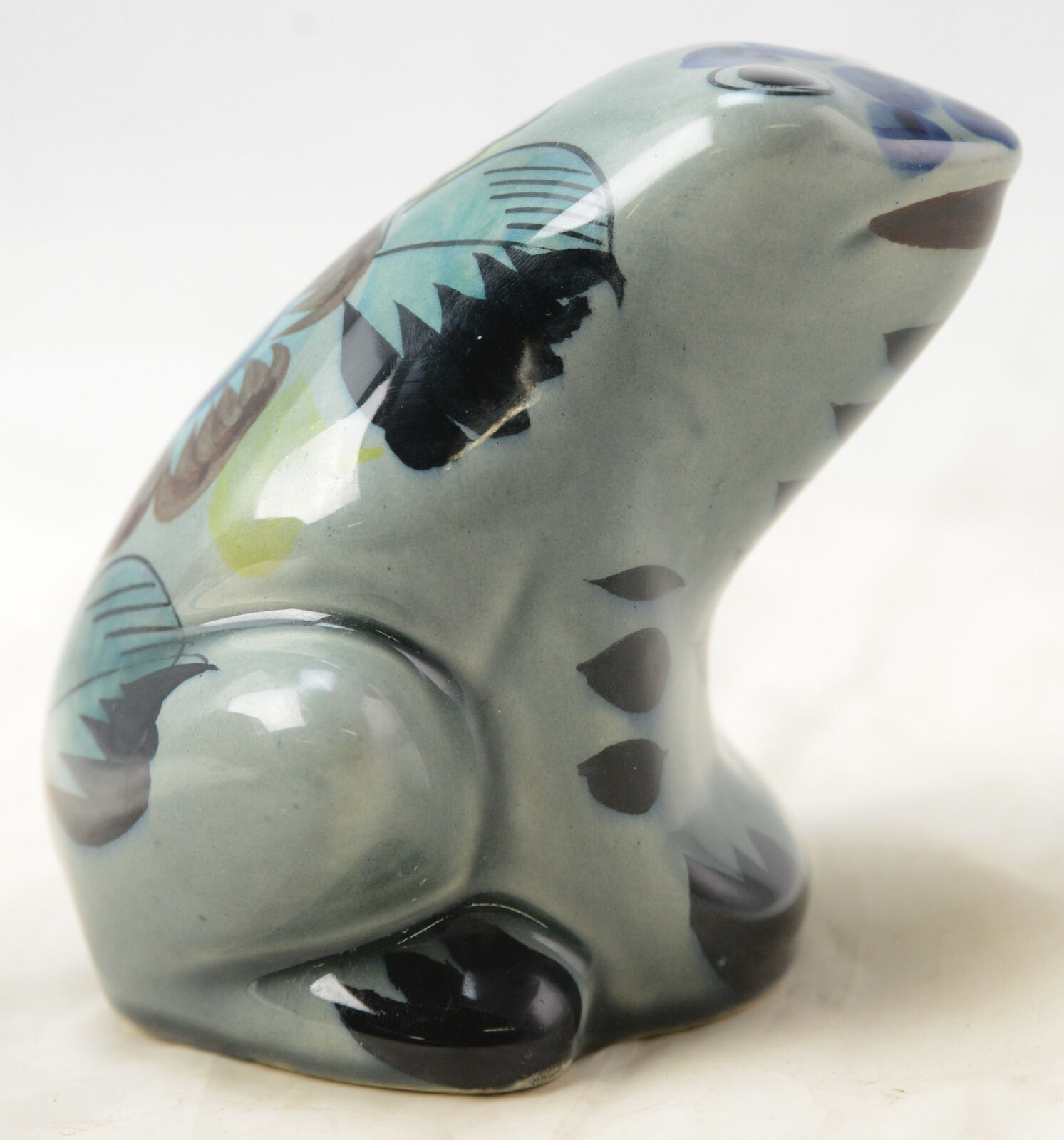 Vintage Mexican RS Mexico Hand Painted Art Pottery Frog Sculpture ...