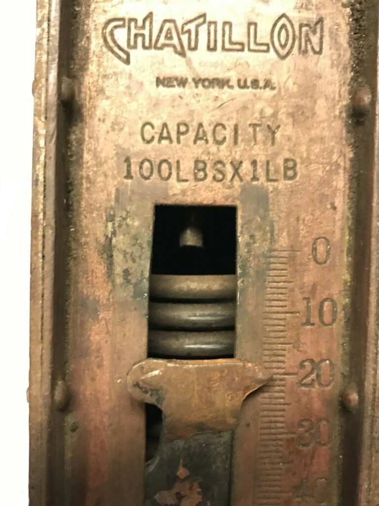 Antique Chatillon Type 160 Hanging Spring Scale | 100 Pound Capacity ...